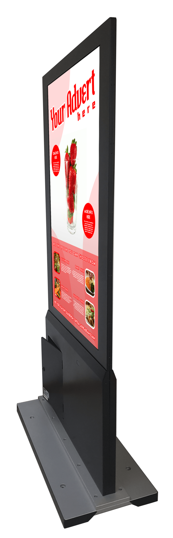 Slim Indoor Double Sided LCD Display - Metromatics