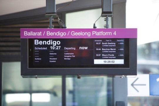 Double Sided Passenger Information Displays - Metromatics
