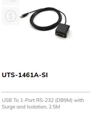 USB to Serial Connection - Metromatics