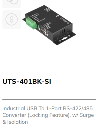 USB to Serial Connection - Metromatics